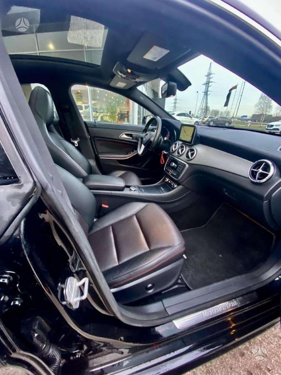 Black Mercedes-Benz CLA 250 2014 in Kaunas, with an engine capacity of 0.25 L and mileage of 90 thousand km for 11900 €, photo 5 on AUTOMOTO.COM.LV