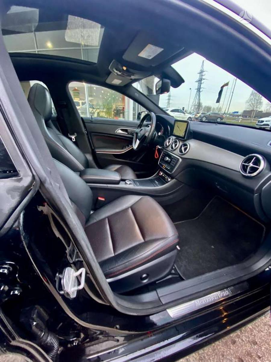 Black Mercedes-Benz CLA 250 2014 in Kaunas, with an engine capacity of 0.25 L and mileage of 90 thousand km for 11900 €, photo 10 on AUTOMOTO.COM.LV