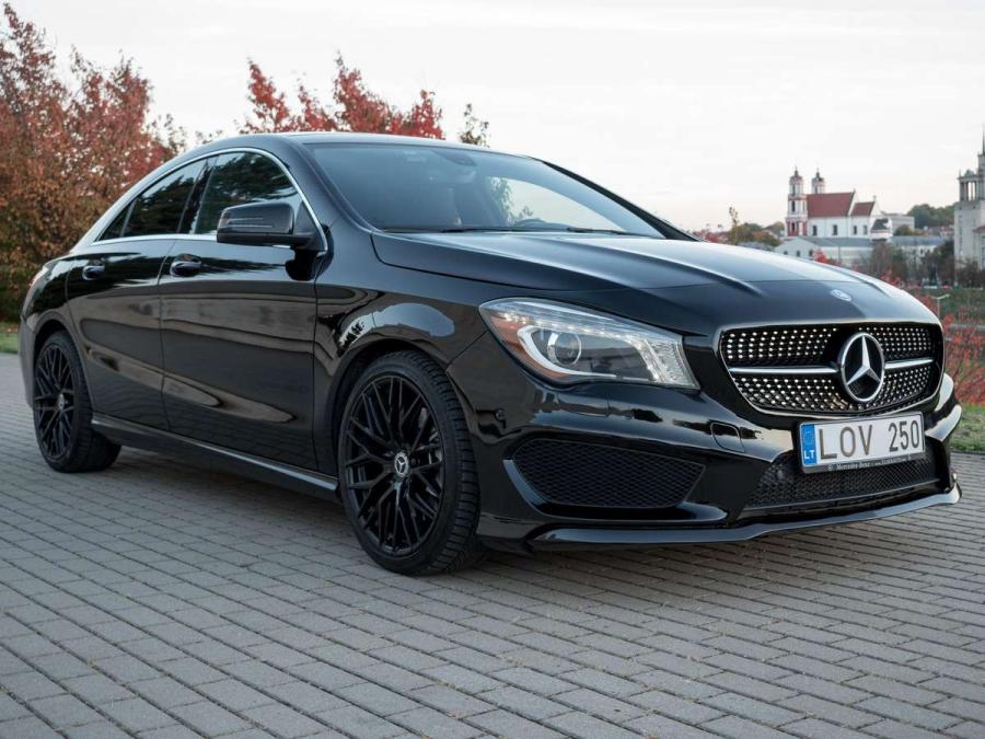 Melns Mercedes-Benz CLA 250 2014 Viļņa, ar dzinēja tilpumu 1.99 L un nobraukumu 218 tūkst. km par 11900 €, foto 3 vietnē AUTOMOTO.COM.LV