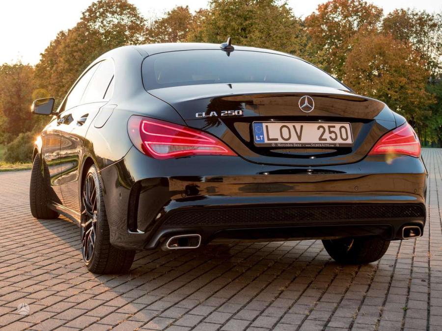 Melns Mercedes-Benz CLA 250 2014 Viļņa, ar dzinēja tilpumu 1.99 L un nobraukumu 218 tūkst. km par 11900 €, foto 9 vietnē AUTOMOTO.COM.LV