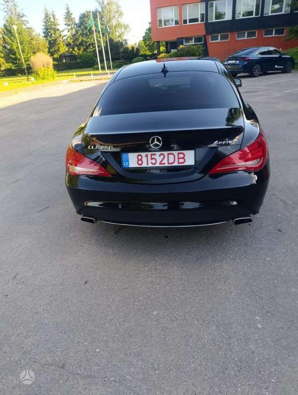 Black Mercedes-Benz CLA 250 2015 in Kaunas, with an engine capacity of 2.00 L and mileage of 140 thousand km for 13500 €, photo 6 on AUTOMOTO.COM.LV