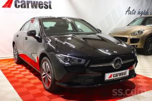 Black Mercedes-Benz CLA 250 2022 in Riga, with an engine capacity of 1.40 L and mileage of 27 thousand km for 32900 €, photo 4 on AUTOMOTO.COM.LV