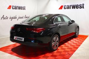 Black Mercedes-Benz CLA 250 2022 in Riga, with an engine capacity of 1.40 L and mileage of 27 thousand km for 32900 €, photo 5 on AUTOMOTO.COM.LV