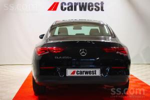 Black Mercedes-Benz CLA 250 2022 in Riga, with an engine capacity of 1.40 L and mileage of 27 thousand km for 32900 €, photo 6 on AUTOMOTO.COM.LV