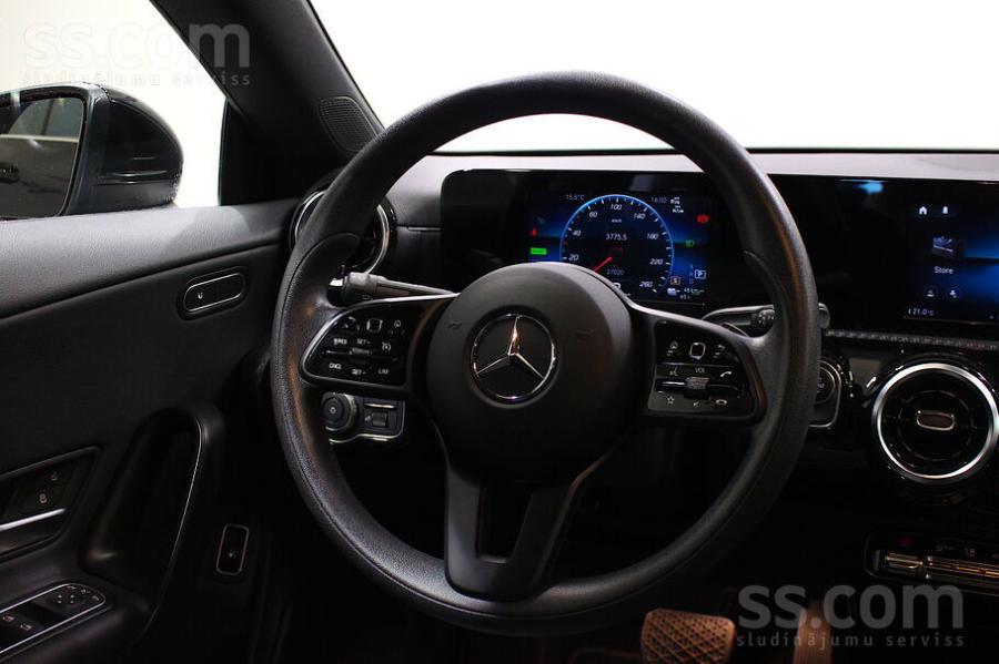 Black Mercedes-Benz CLA 250 2022 in Riga, with an engine capacity of 1.40 L and mileage of 27 thousand km for 32900 €, photo 29 on AUTOMOTO.COM.LV