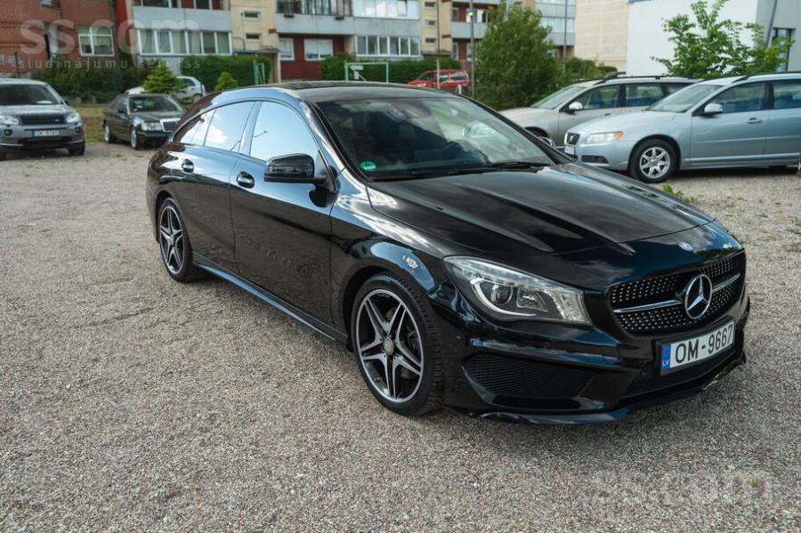 Black Mercedes-Benz CLA 250 2015 in Liepaja, with an engine capacity of 2.00 L and mileage of 179 thousand km for 14900 €, photo 3 on AUTOMOTO.COM.LV