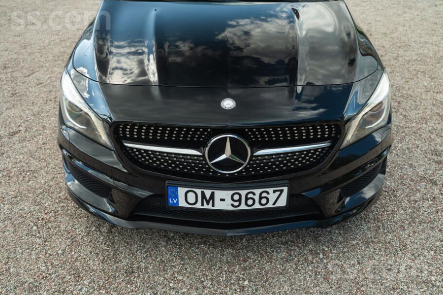 Black Mercedes-Benz CLA 250 2015 in Liepaja, with an engine capacity of 2.00 L and mileage of 179 thousand km for 14900 €, photo 14 on AUTOMOTO.COM.LV