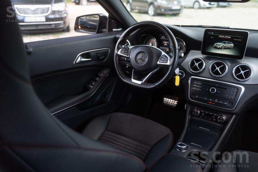 Black Mercedes-Benz CLA 250 2015 in Liepaja, with an engine capacity of 2.00 L and mileage of 179 thousand km for 14900 €, photo 29 on AUTOMOTO.COM.LV
