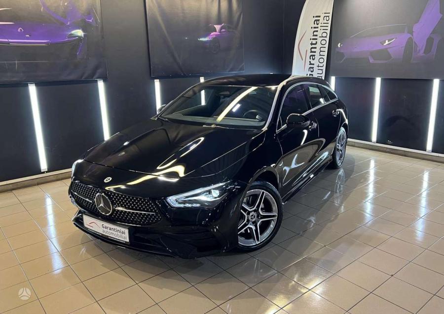 Black Mercedes-Benz CLA 250 2025 in Vilnius, with an engine capacity of 1.30 L and mileage of 14 thousand km for 32250 €, photo 1 on AUTOMOTO.COM.LV