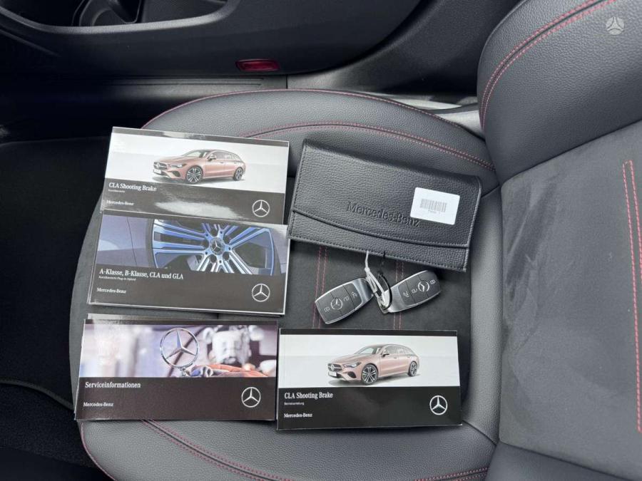 Black Mercedes-Benz CLA 250 2025 in Vilnius, with an engine capacity of 1.30 L and mileage of 14 thousand km for 32250 €, photo 31 on AUTOMOTO.COM.LV