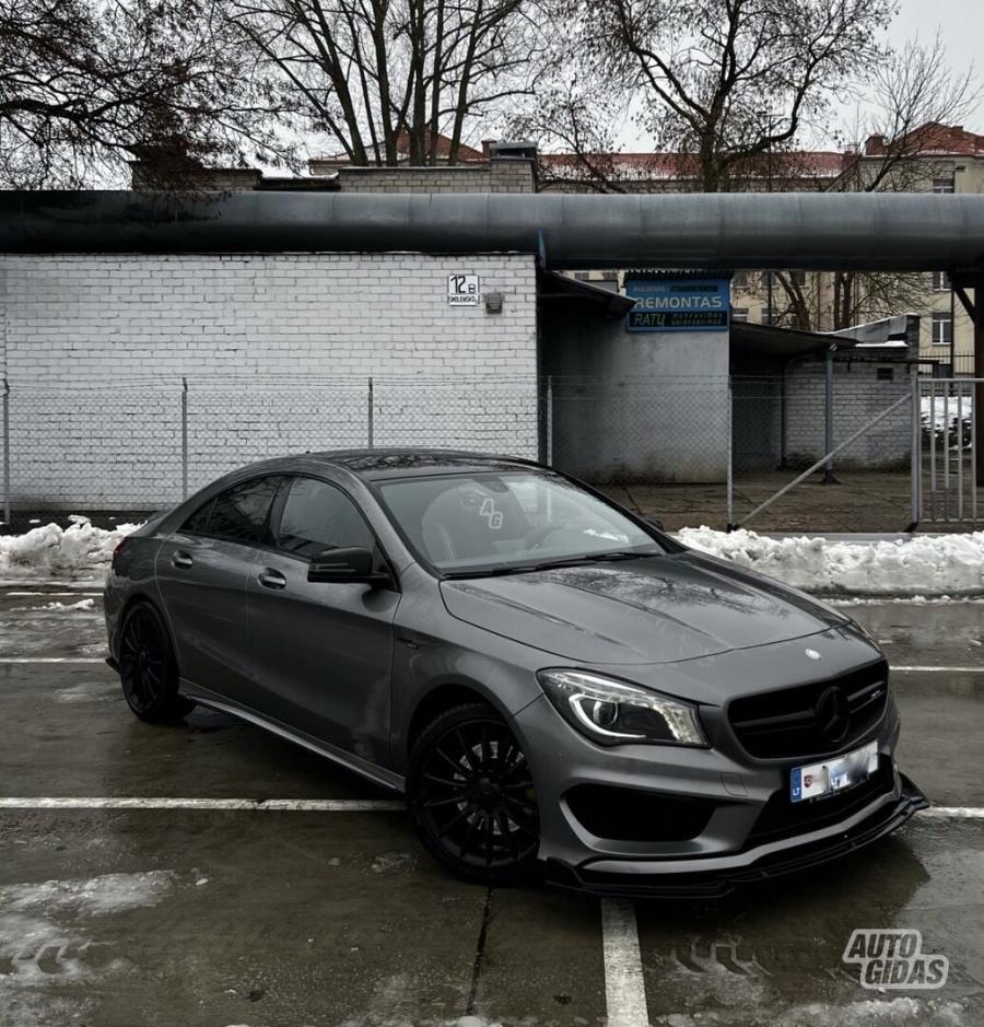 Grey Mercedes-Benz CLA 250 2014 in Vilnius, with an engine capacity of 2.00 L and mileage of 151 thousand km for 13350 €, photo 1 on AUTOMOTO.COM.LV