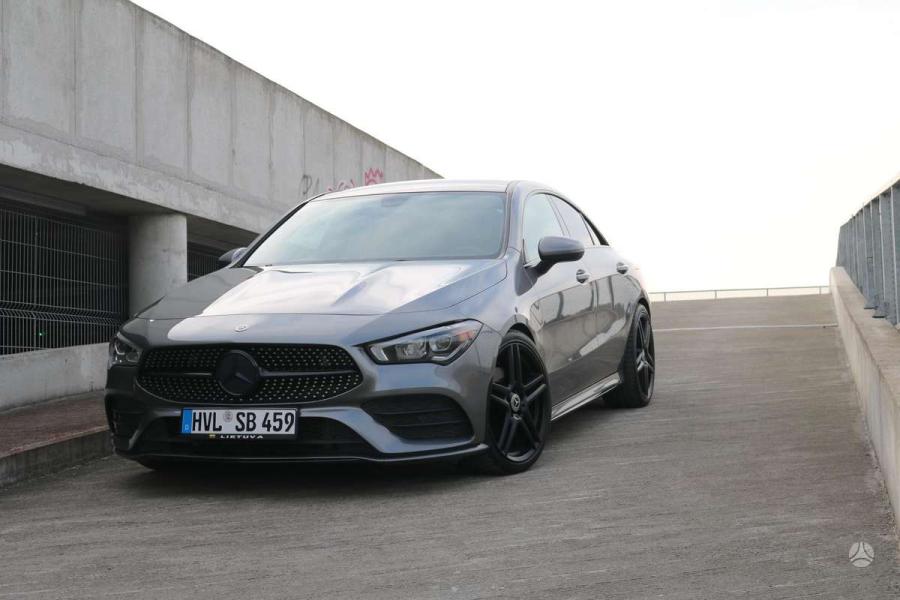 Pelēks Mercedes-Benz CLA 250 2021 Viļņa, ar dzinēja tilpumu 2.00 L un nobraukumu 108 tūkst. km par 26600 €, foto 3 vietnē AUTOMOTO.COM.LV