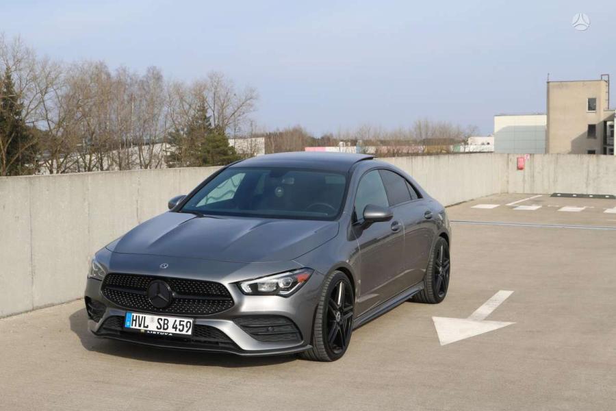 Pelēks Mercedes-Benz CLA 250 2021 Viļņa, ar dzinēja tilpumu 2.00 L un nobraukumu 108 tūkst. km par 26600 €, foto 14 vietnē AUTOMOTO.COM.LV