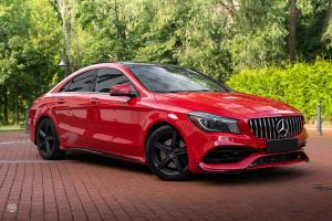 Red Mercedes-Benz CLA 250 2014 in Vilnius, with an engine capacity of 1.99 L and mileage of 193 thousand km for 17500 €, photo 2 on AUTOMOTO.COM.LV