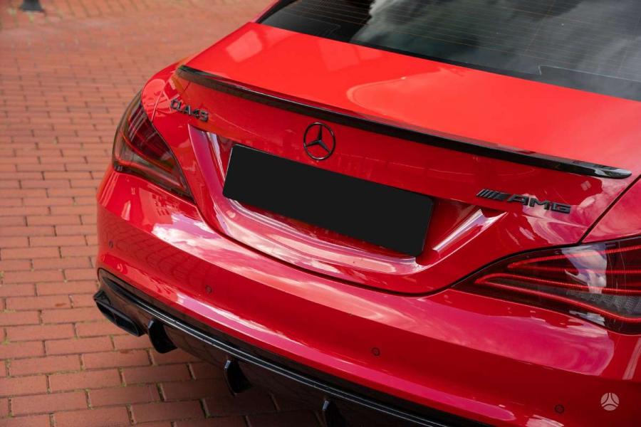 Red Mercedes-Benz CLA 250 2014 in Vilnius, with an engine capacity of 1.99 L and mileage of 193 thousand km for 17500 €, photo 6 on AUTOMOTO.COM.LV