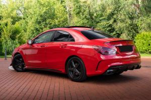 Red Mercedes-Benz CLA 250 2014 in Vilnius, with an engine capacity of 1.99 L and mileage of 193 thousand km for 17500 €, photo 10 on AUTOMOTO.COM.LV