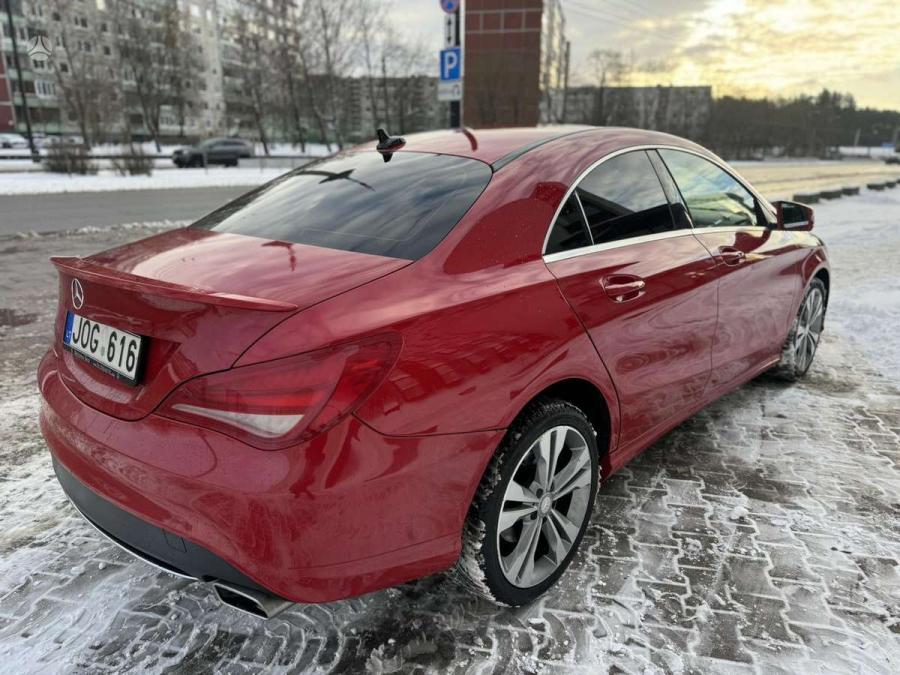 Sarkans Mercedes-Benz CLA 250 2014 Viļņa, ar dzinēja tilpumu 2.00 L un nobraukumu 170 tūkst. km par 9200 €, foto 4 vietnē AUTOMOTO.COM.LV