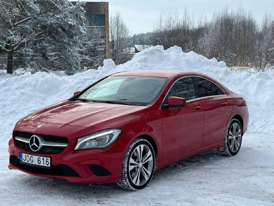 Sarkans Mercedes-Benz CLA 250 2014 Trakai, ar dzinēja tilpumu 2.00 L un nobraukumu 174 tūkst. km par 10300 €, foto 3 vietnē AUTOMOTO.COM.LV
