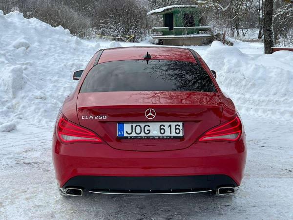 Red Mercedes-Benz CLA 250 2014 in Trakai, with an engine capacity of 2.00 L and mileage of 174 thousand km for 10300 €, photo 4 on AUTOMOTO.COM.LV