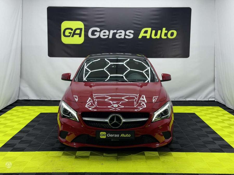 Red Mercedes-Benz CLA 250 2017 in Vilnius, with an engine capacity of 1.99 L and mileage of 62 thousand km for 16700 €, photo 7 on AUTOMOTO.COM.LV