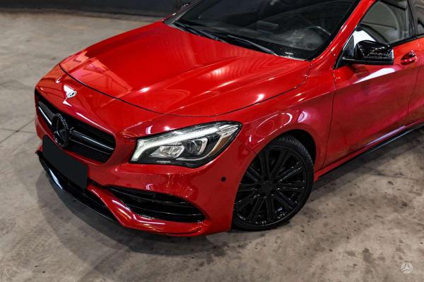 Sarkans Mercedes-Benz CLA 250 2018 Klaipėda, ar dzinēja tilpumu 1.99 L un nobraukumu 113 tūkst. km par 15500 €, foto 3 vietnē AUTOMOTO.COM.LV