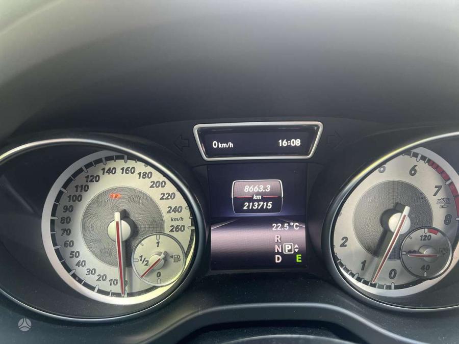 White Mercedes-Benz CLA 250 2015 in Vilnius, with an engine capacity of 1.99 L and mileage of 214 thousand km for 10900 €, photo 7 on AUTOMOTO.COM.LV