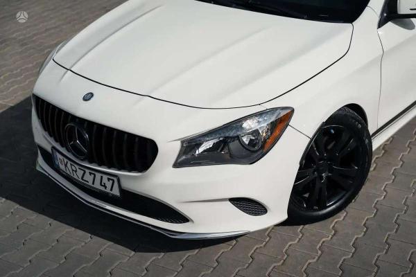 White Mercedes-Benz CLA 250 2017 in Vilnius, with an engine capacity of 1.99 L and mileage of 109 thousand km for 13000 €, photo 8 on AUTOMOTO.COM.LV