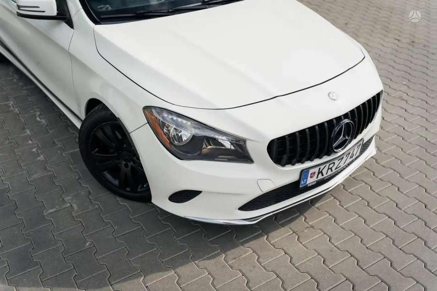 White Mercedes-Benz CLA 250 2017 in Vilnius, with an engine capacity of 1.99 L and mileage of 109 thousand km for 13000 €, photo 10 on AUTOMOTO.COM.LV