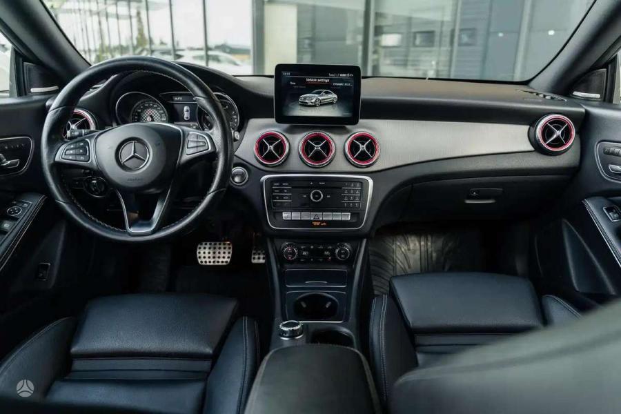 White Mercedes-Benz CLA 250 2017 in Vilnius, with an engine capacity of 1.99 L and mileage of 109 thousand km for 13000 €, photo 23 on AUTOMOTO.COM.LV