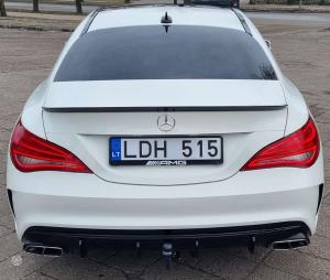 White Mercedes-Benz CLA 250 2018 in Siauliai, with an engine capacity of 1.99 L and mileage of 85 thousand km for 18000 €, photo 4 on AUTOMOTO.COM.LV
