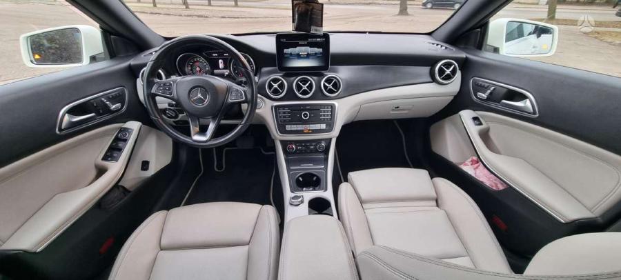 White Mercedes-Benz CLA 250 2018 in Siauliai, with an engine capacity of 1.99 L and mileage of 85 thousand km for 18000 €, photo 7 on AUTOMOTO.COM.LV