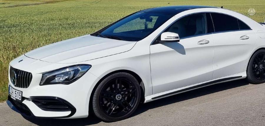 White Mercedes-Benz CLA 250 2018 in Siauliai, with an engine capacity of 1.99 L and mileage of 85 thousand km for 18000 €, photo 9 on AUTOMOTO.COM.LV