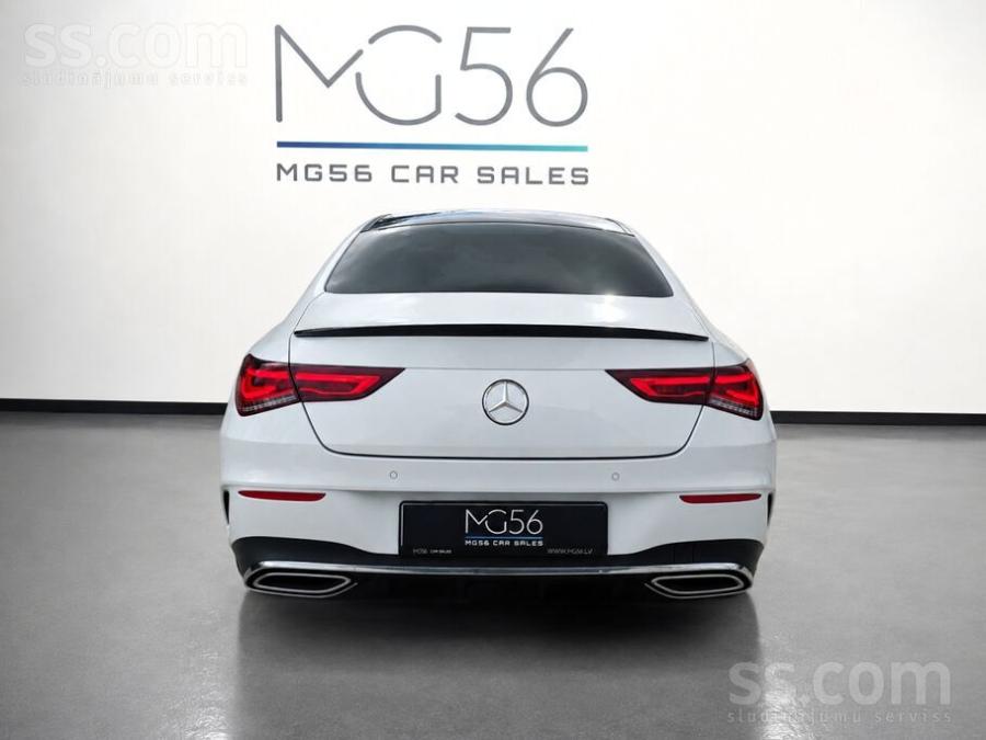 White Mercedes-Benz CLA 250 2020 in Riga, with an engine capacity of 2.00 L and mileage of 74 thousand km for 28900 €, photo 7 on AUTOMOTO.COM.LV