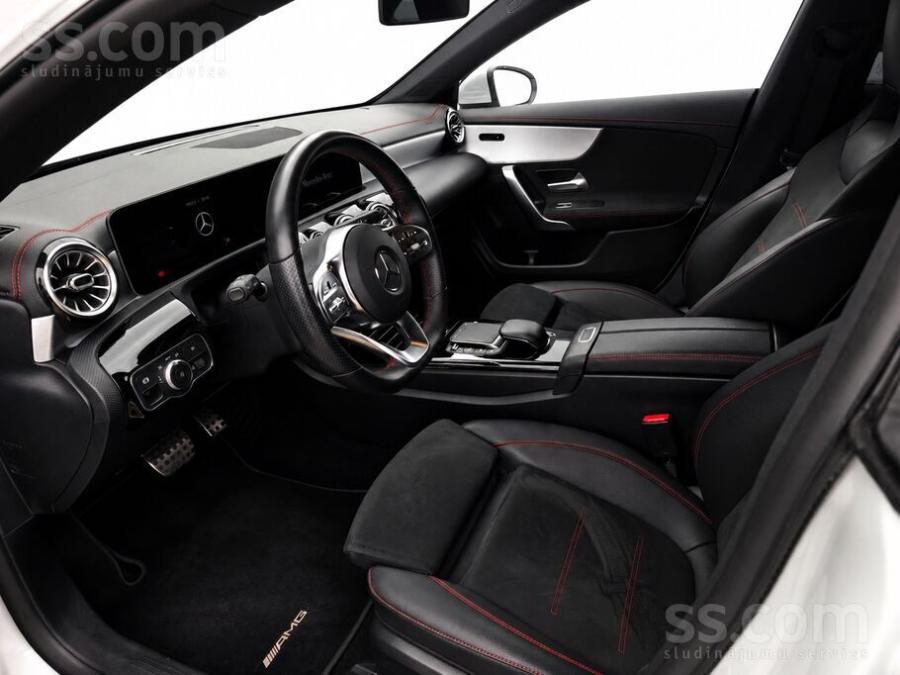White Mercedes-Benz CLA 250 2020 in Riga, with an engine capacity of 2.00 L and mileage of 74 thousand km for 28900 €, photo 9 on AUTOMOTO.COM.LV