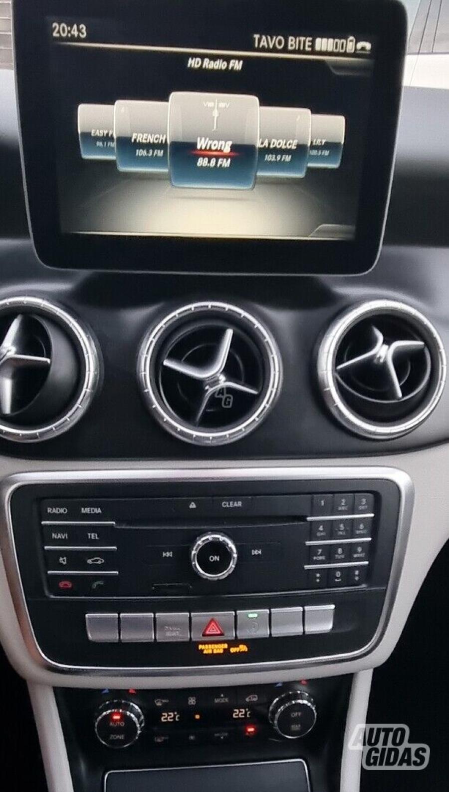 White Mercedes-Benz CLA 250 2018 in Siauliai, with an engine capacity of 2.00 L and mileage of 88 thousand km for 16500 €, photo 15 on AUTOMOTO.COM.LV