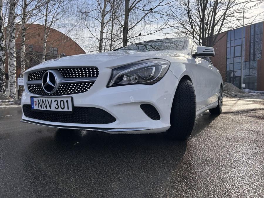 Balts Mercedes-Benz CLA 250 2019 Kauņa, ar dzinēja tilpumu 2.00 L un nobraukumu 73 tūkst. km par 18399 €, foto 2 vietnē AUTOMOTO.COM.LV