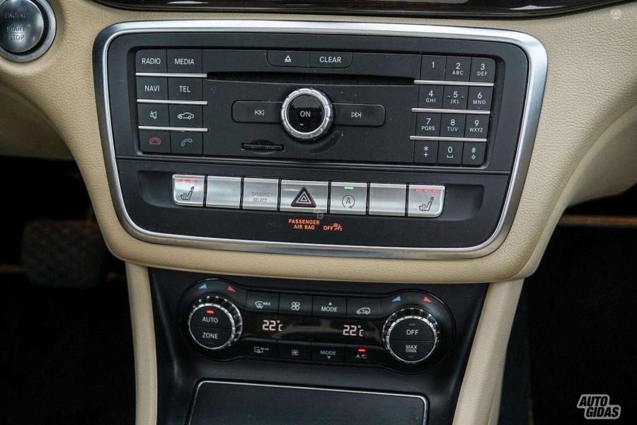 White Mercedes-Benz CLA 250 2019 in Kaunas, with an engine capacity of 2.00 L and mileage of 75 thousand km for 18950 €, photo 22 on AUTOMOTO.COM.LV