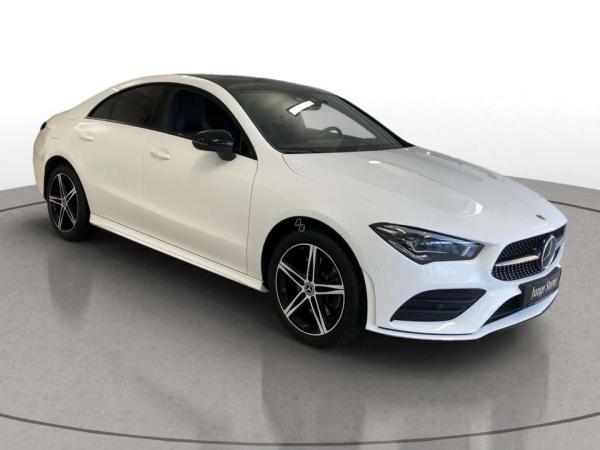 White Mercedes-Benz CLA 250 2021 in Kaunas, with an engine capacity of 1.30 L and mileage of 63 thousand km for 33209 €, photo 4 on AUTOMOTO.COM.LV