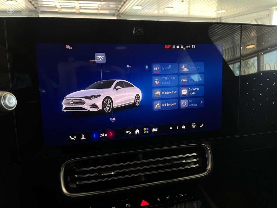 White Mercedes-Benz CLA 250 2026 in Kaunas, with an engine capacity of 0.00 L and mileage of 5 thousand km for 46900 €, photo 20 on AUTOMOTO.COM.LV