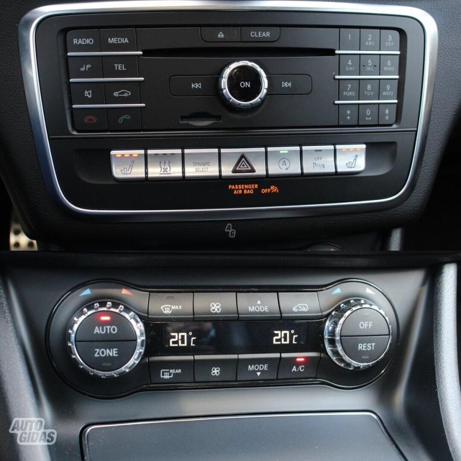 White Mercedes-Benz CLA 250 2017 in Vilnius, with an engine capacity of 2.00 L and mileage of 101 thousand km for 16950 €, photo 12 on AUTOMOTO.COM.LV