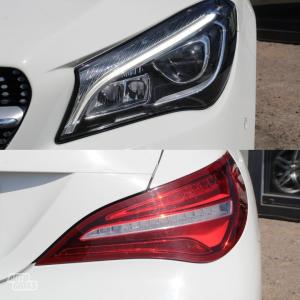 White Mercedes-Benz CLA 250 2017 in Vilnius, with an engine capacity of 2.00 L and mileage of 101 thousand km for 16950 €, photo 20 on AUTOMOTO.COM.LV