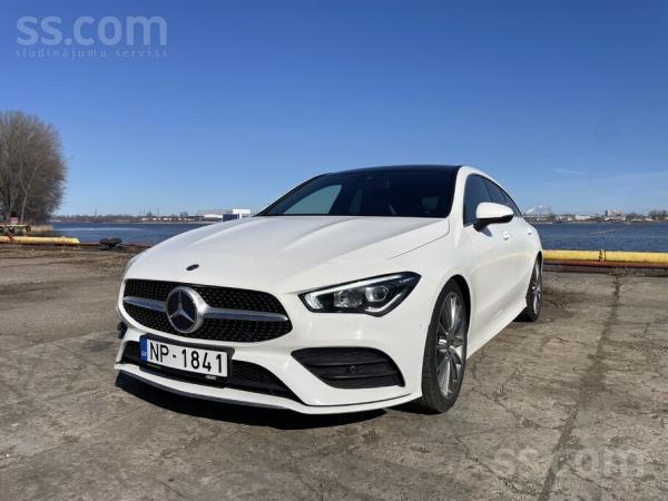 White Mercedes-Benz CLA 250 2019 in Riga, with an engine capacity of 2.00 L and mileage of 89 thousand km for 25950 €, photo 1 on AUTOMOTO.COM.LV