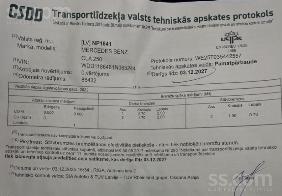 Белый Мерседес ЦЛА 250 2019 в Рига, объемом двигателя 2.00 л и пробегом 89 тыс. км за 25950 €, фото 19 на AUTOMOTO.COM.LV