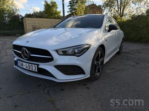 Balts Mercedes-Benz CLA 250 2021 Aizkraukle, ar dzinēja tilpumu 1.40 L un nobraukumu 129 tūkst. km par 25800 €, foto  vietnē AUTOMOTO.COM.LV