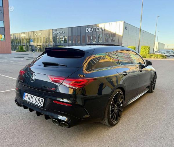 Black Mercedes-Benz CLA 35 AMG 2020 in Vilnius, with an engine capacity of 2.00 L and mileage of 133 thousand km for 25900 €, photo 5 on AUTOMOTO.COM.LV