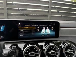 Black Mercedes-Benz CLA 35 AMG 2020 in Vilnius, with an engine capacity of 2.00 L and mileage of 133 thousand km for 25900 €, photo 12 on AUTOMOTO.COM.LV