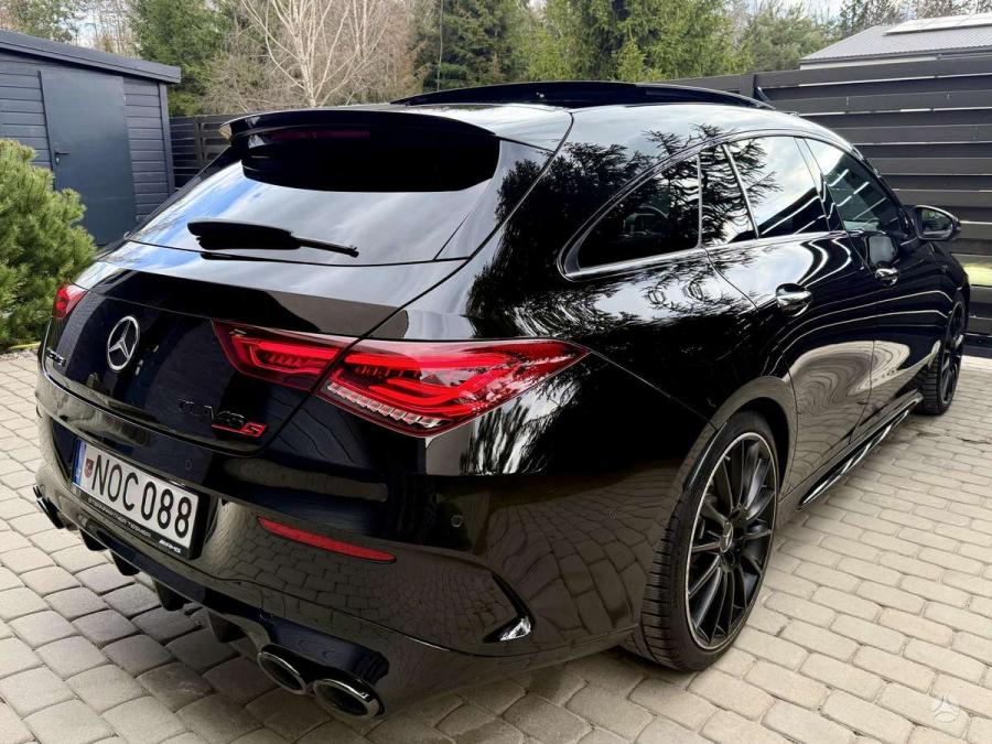 Black Mercedes-Benz CLA 35 AMG 2020 in Vilnius, with an engine capacity of 2.00 L and mileage of 133 thousand km for 25900 €, photo 24 on AUTOMOTO.COM.LV