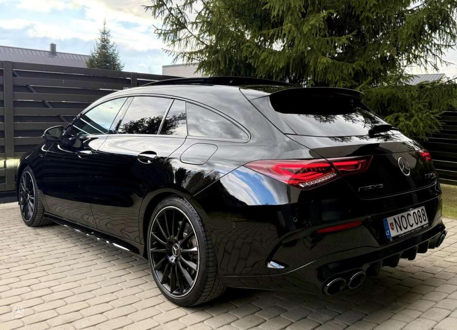 Black Mercedes-Benz CLA 35 AMG 2020 in Vilnius, with an engine capacity of 2.00 L and mileage of 133 thousand km for 25900 €, photo 25 on AUTOMOTO.COM.LV