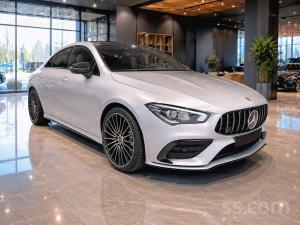 Grey Mercedes-Benz CLA 35 AMG 2021 in Tallinn, with an engine capacity of 2.00 L and mileage of 123 thousand km for 29900 €, photo 1 on AUTOMOTO.COM.LV
