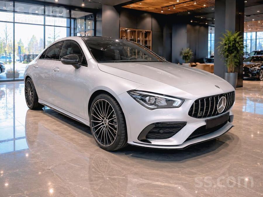 Pelēks Mercedes-Benz CLA 35 AMG 2021 Tallina, ar dzinēja tilpumu 2.00 L un nobraukumu 123 tūkst. km par 29900 €, foto 1 vietnē AUTOMOTO.COM.LV